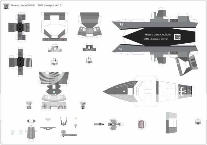 Akidsuki Class Ship Paper Model via Papermau 001_zpsejwtwwp9.jpg Photo ...